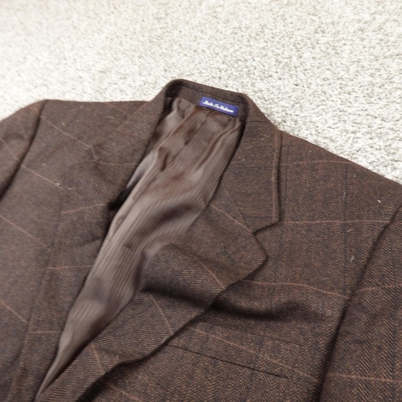 Alan Flusser | Suits & Blazers | New Alan Flusser Blazer Mens 44r Brown ...